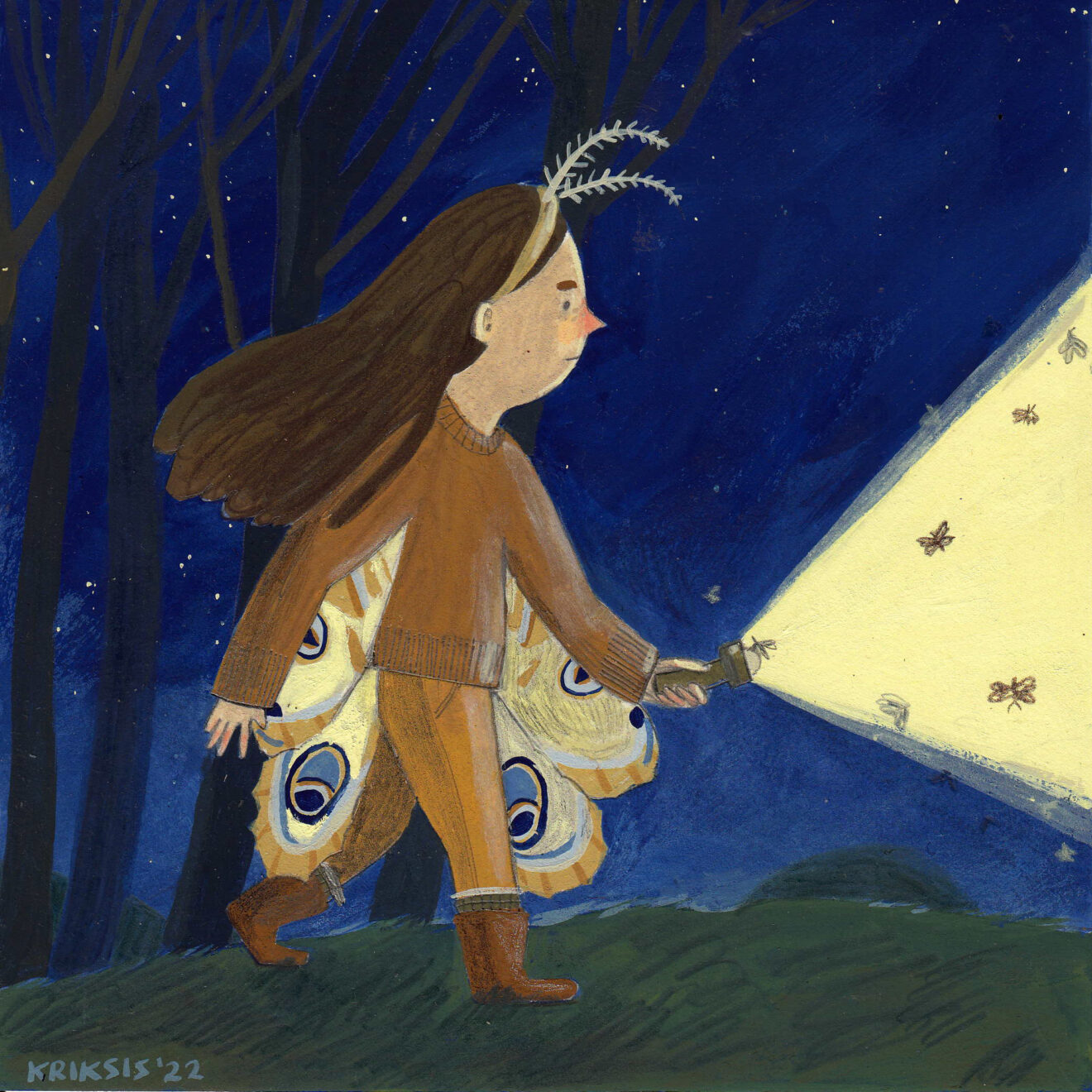 A5 Magpie flight art print – Kriksis